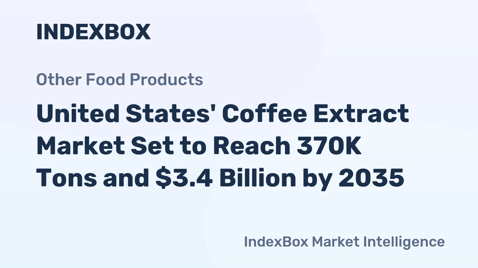 United States' Coffee Extract Market Set to Reach 370K Tons and $3.4 Billion by 2035