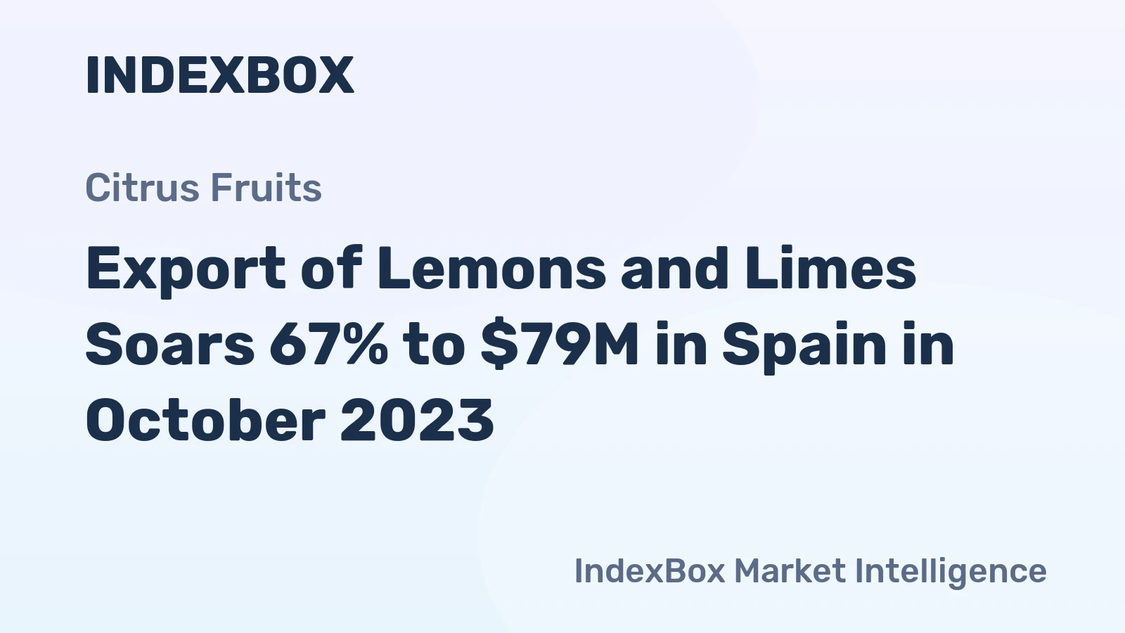 Export of Lemons and Limes Soars 67% to $79M in Spain in October 2023