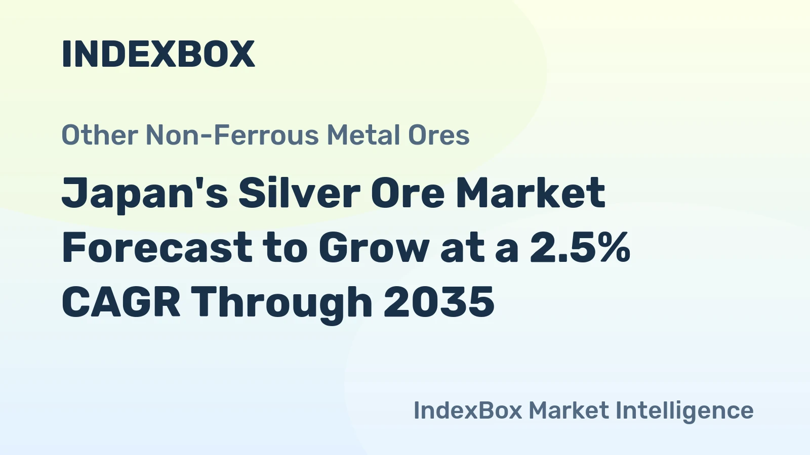 Japan's Silver Ore Market Forecast to Grow at a 2.5% CAGR Through 2035