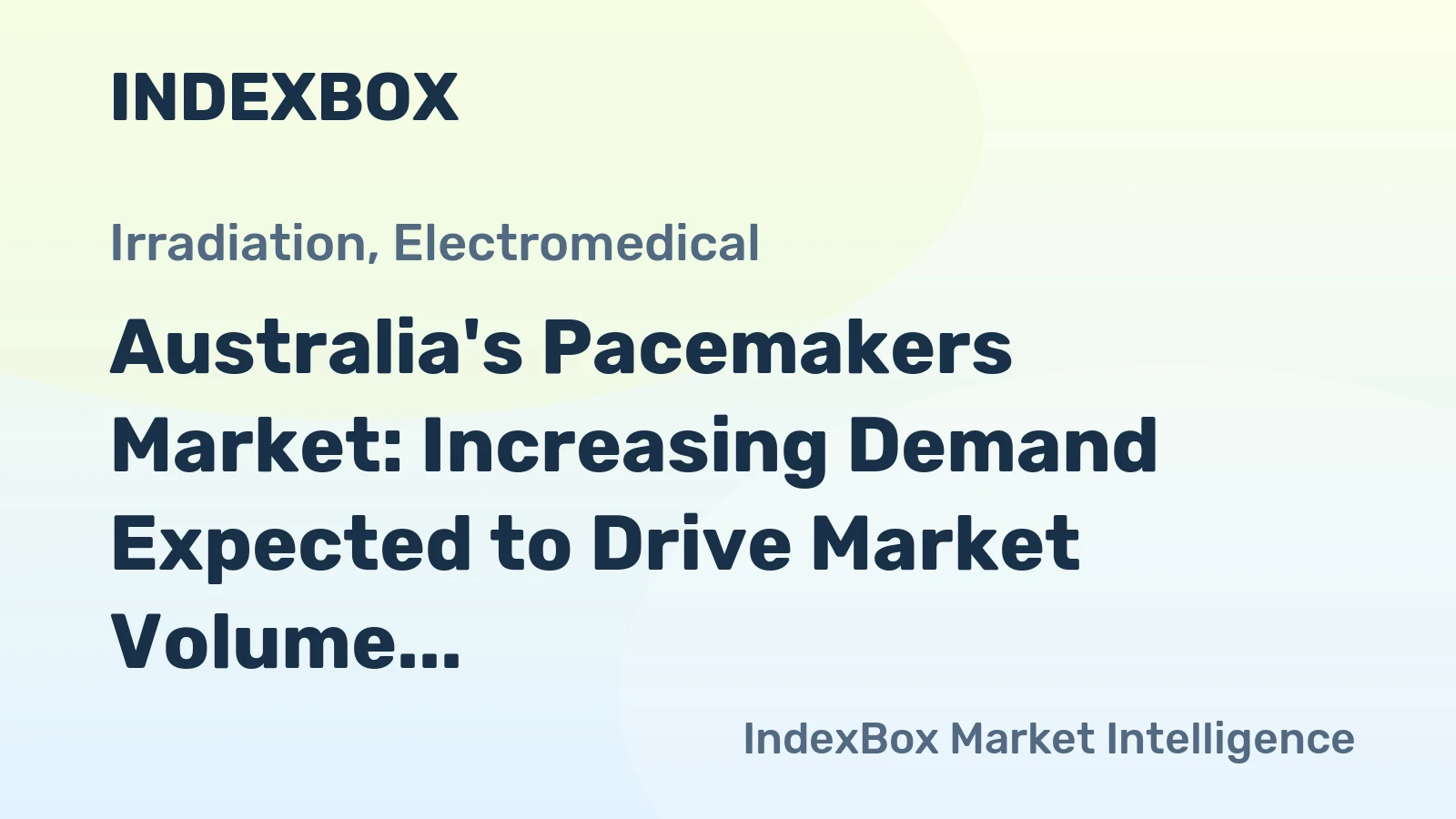 Australia's Pacemakers Market: Increasing Demand Expected to Drive Market Volume to 335K Units and Value to $1.1B by 2035