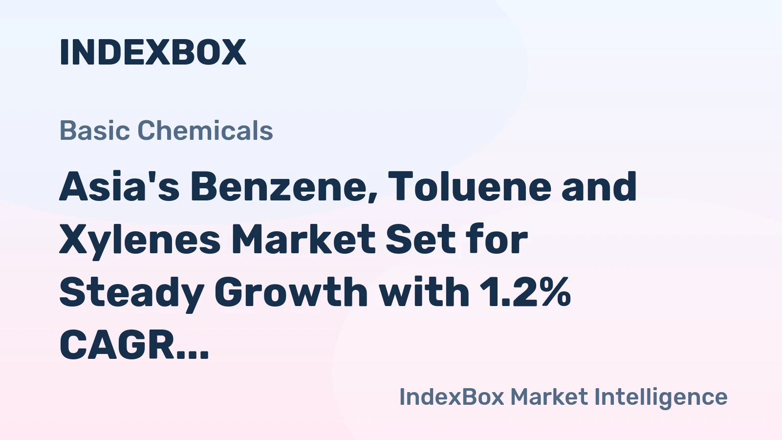 Asia's Benzene, Toluene and Xylenes Market Set for Steady Growth with 1.2% CAGR