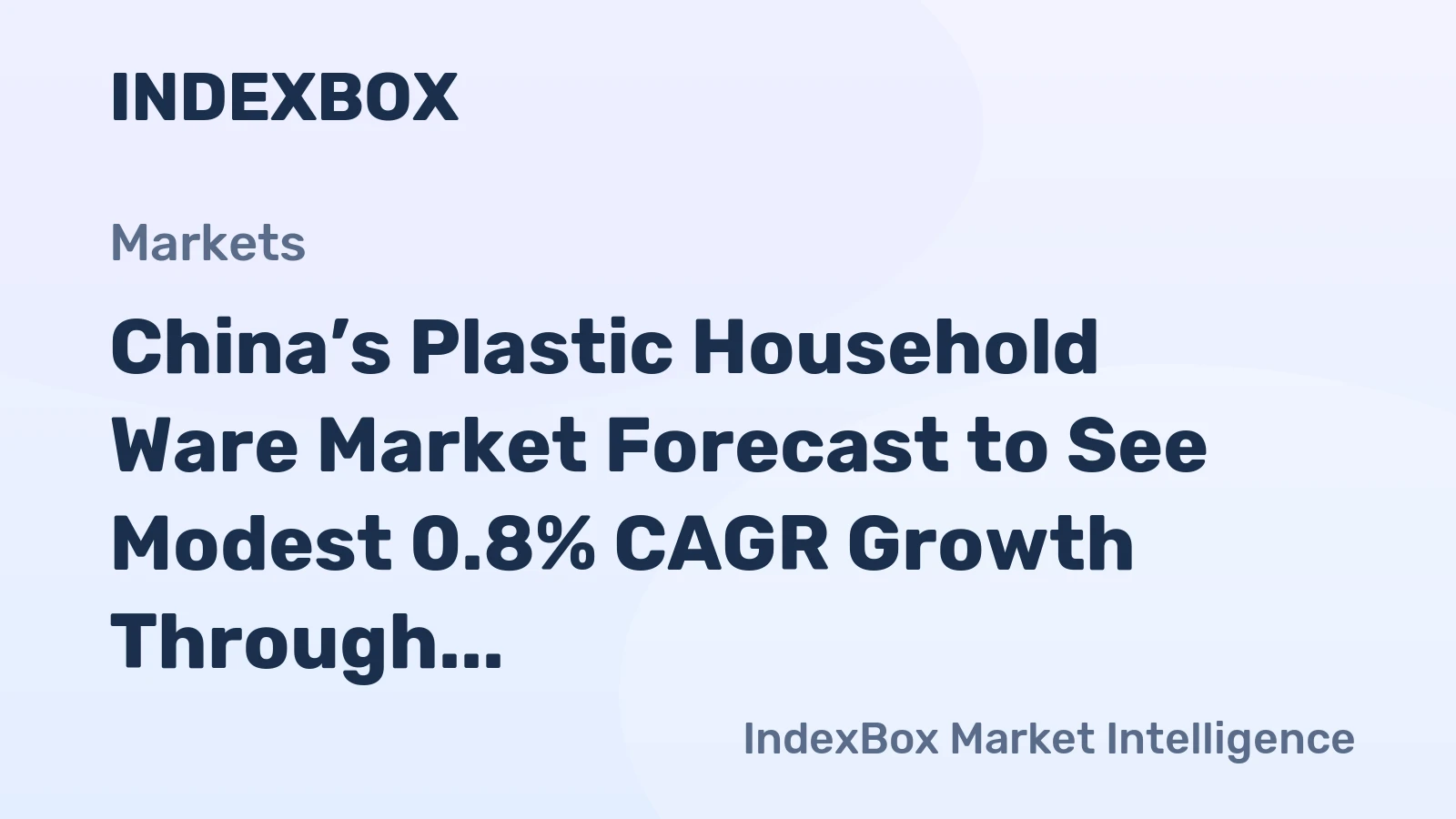 China’s Plastic Household Ware Market Forecast to See Modest 0.8% CAGR Growth Through 2035
