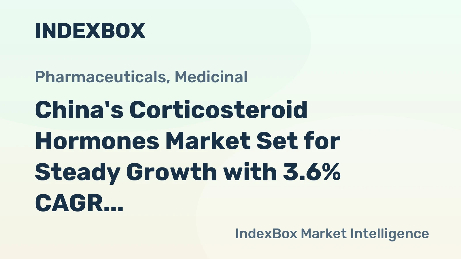 China's Corticosteroid Hormones Market Set for Steady Growth with 3.6% CAGR Through 2035