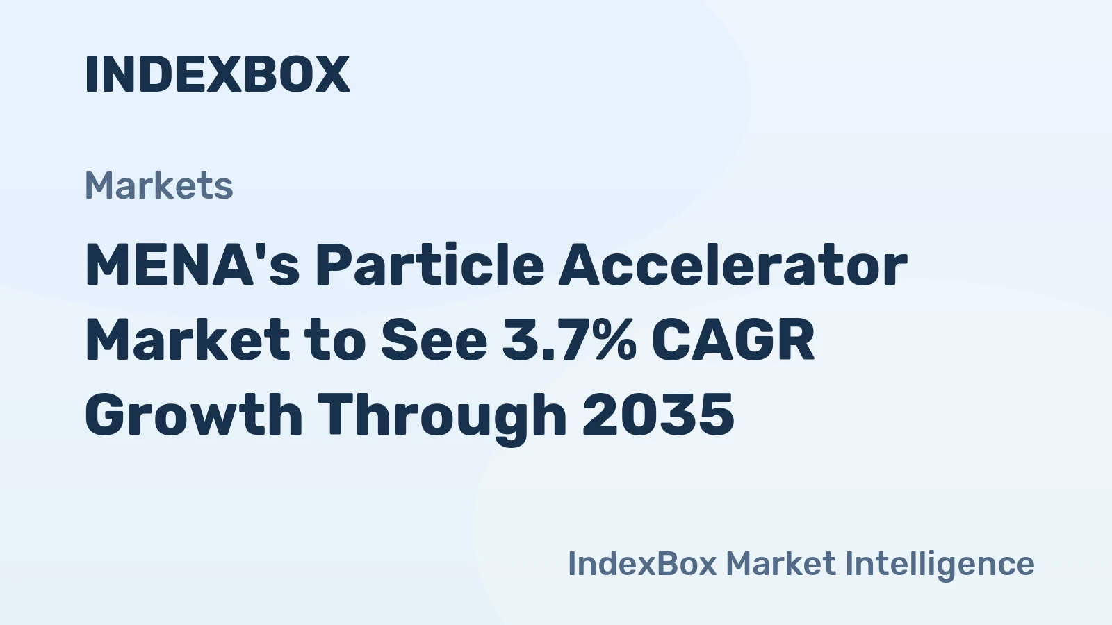 MENA's Particle Accelerator Market to See 3.7% CAGR Growth Through 2035