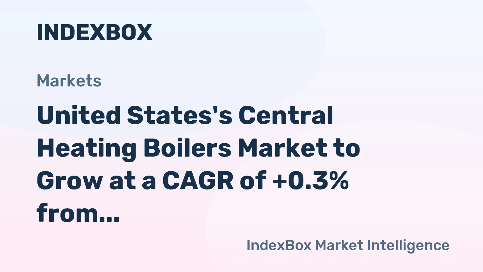 United States's Central Heating Boilers Market to Grow at a CAGR of +0.3% from 2024 to 2035, Reaching 3.7M Units