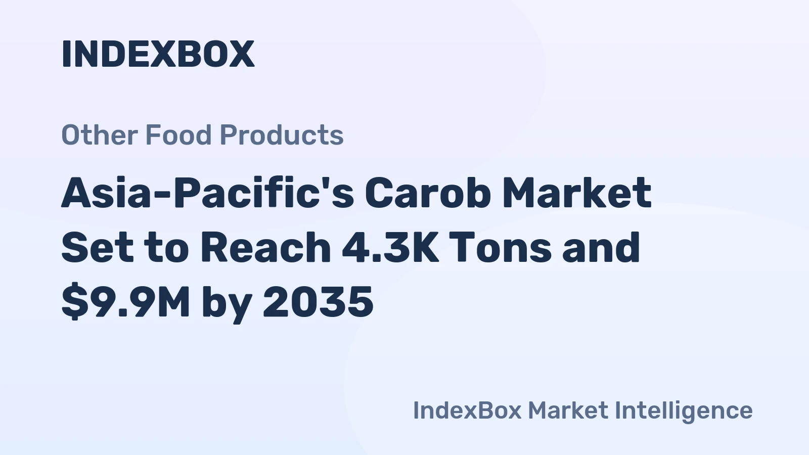 Asia-Pacific's Carob Market Set to Reach 4.3K Tons and $9.9M by 2035
