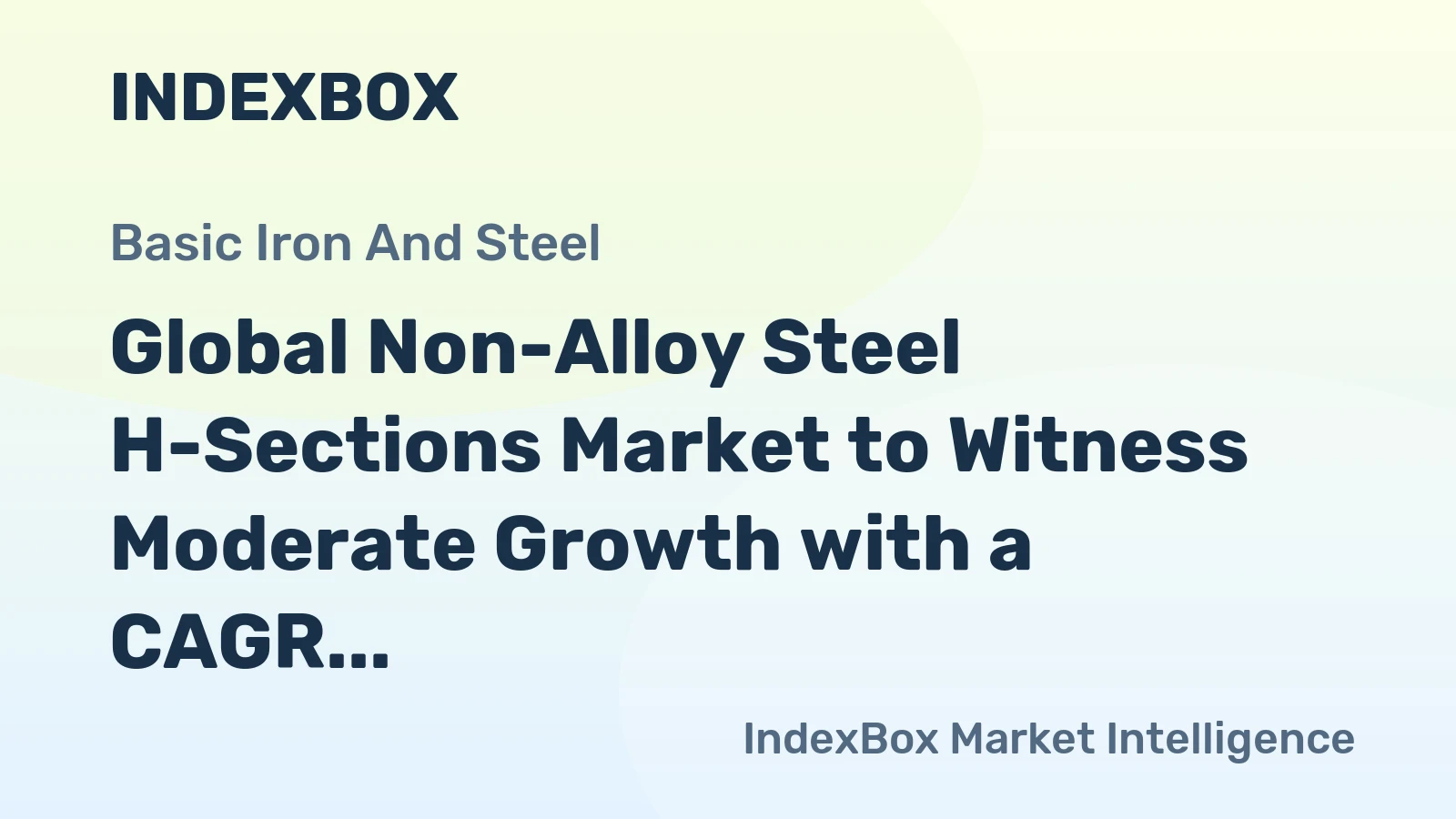 Global Non-Alloy Steel H-Sections Market to Witness Moderate Growth with a CAGR of +0.5% by 2035