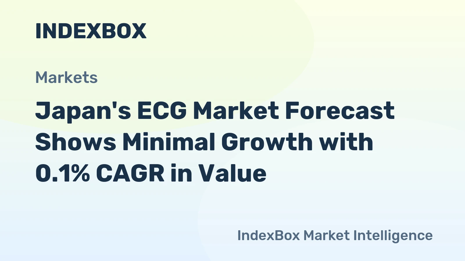 Japan's ECG Market Forecast Shows Minimal Growth with 0.1% CAGR in Value