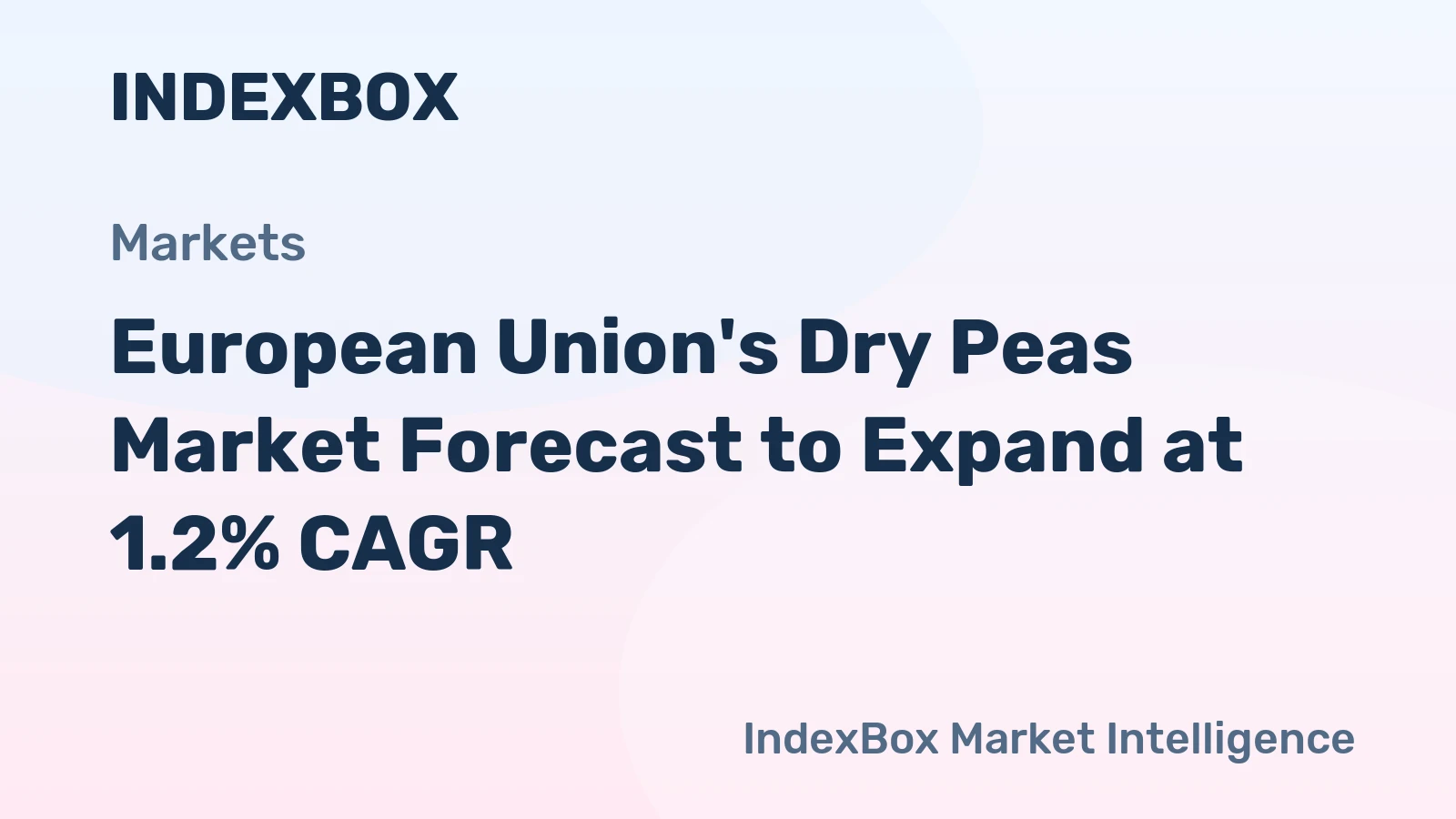 European Union's Dry Peas Market Forecast to Expand at 1.2% CAGR