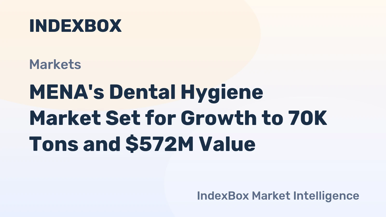 MENA's Dental Hygiene Market Set for Growth to 70K Tons and $572M Value