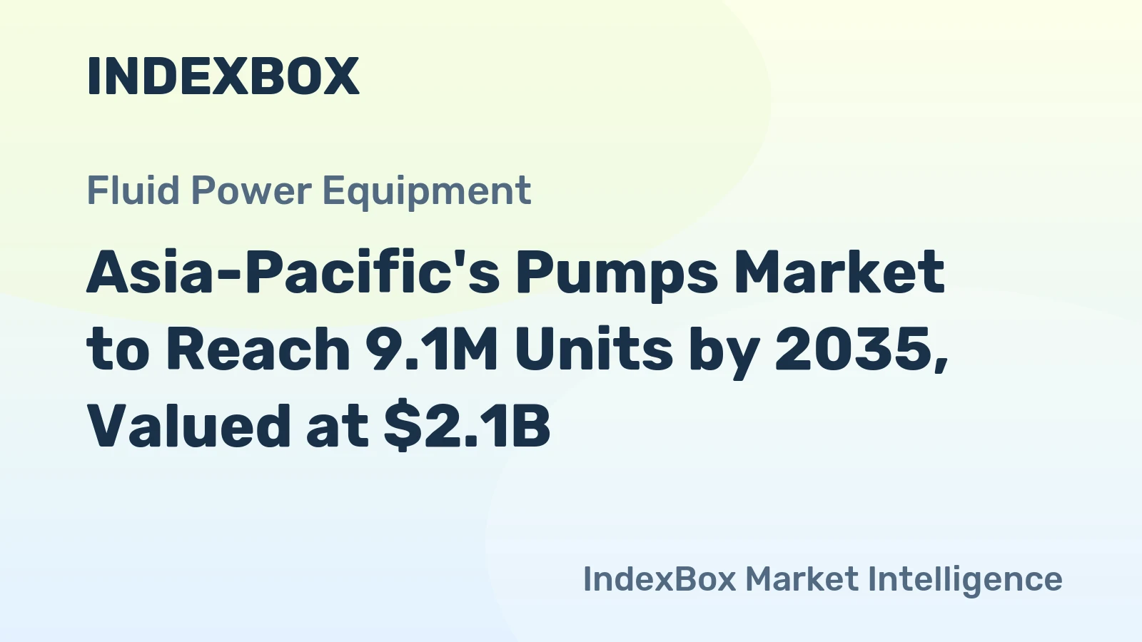 Asia-Pacific's Pumps Market to Reach 9.1M Units by 2035, Valued at $2.1B