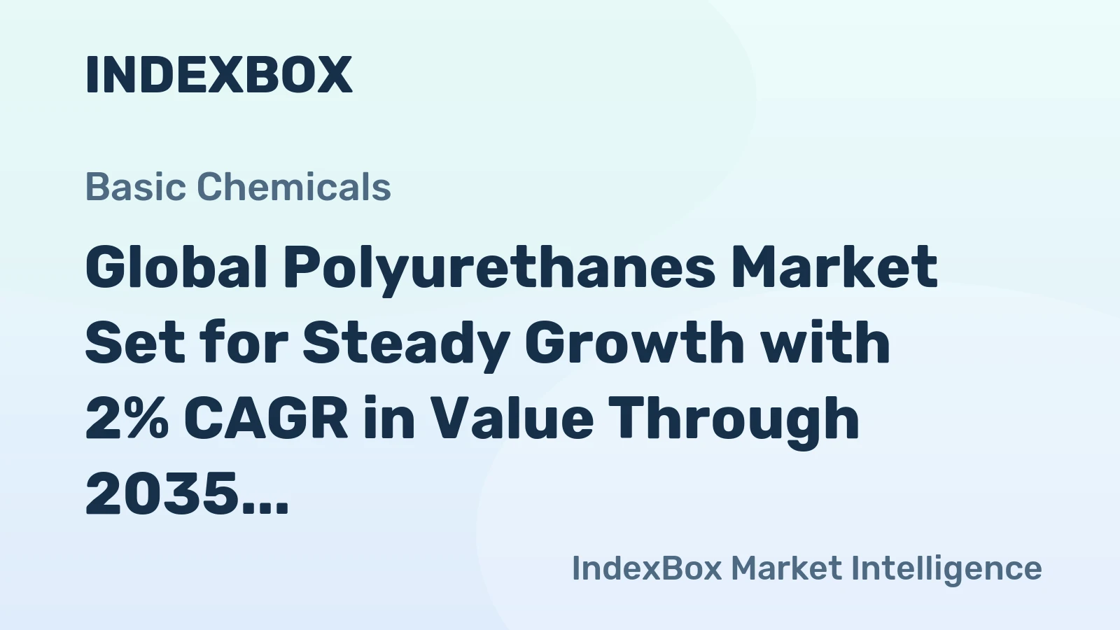 Global Polyurethanes Market Set for Steady Growth with 2% CAGR in Value Through 2035