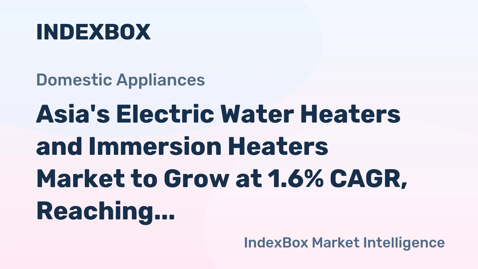 Asia's Electric Water Heaters and Immersion Heaters Market to Grow at 1.6% CAGR, Reaching $9.3B by 2035