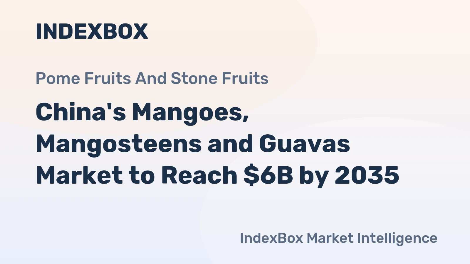 China's Mangoes, Mangosteens and Guavas Market to Reach $6B by 2035