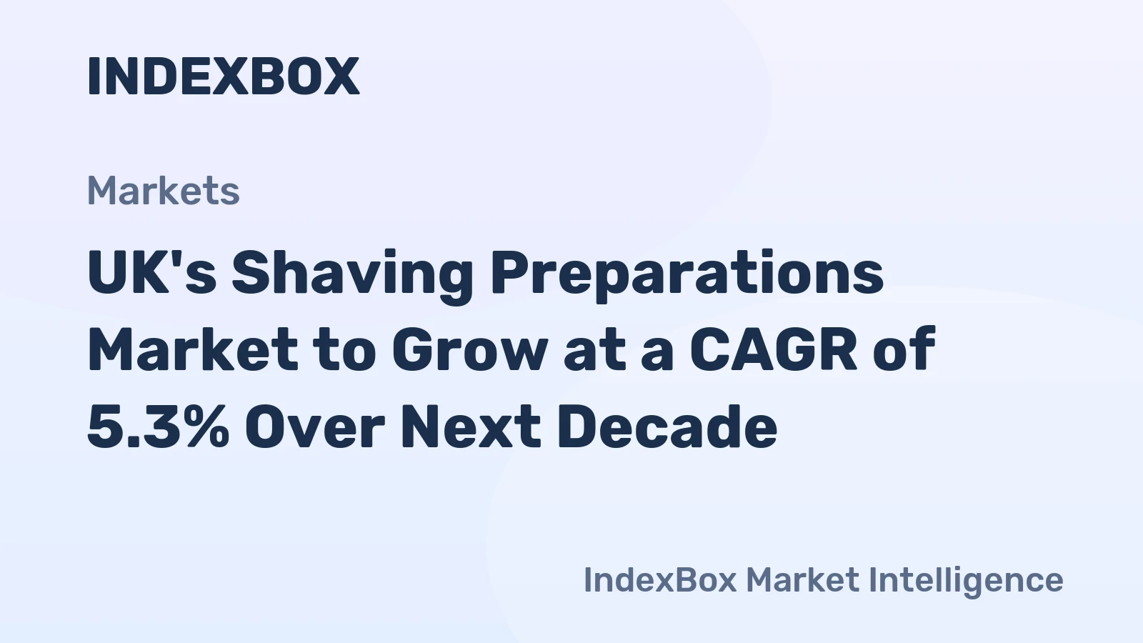 UK's Shaving Preparations Market to Grow at a CAGR of 5.3% Over Next Decade