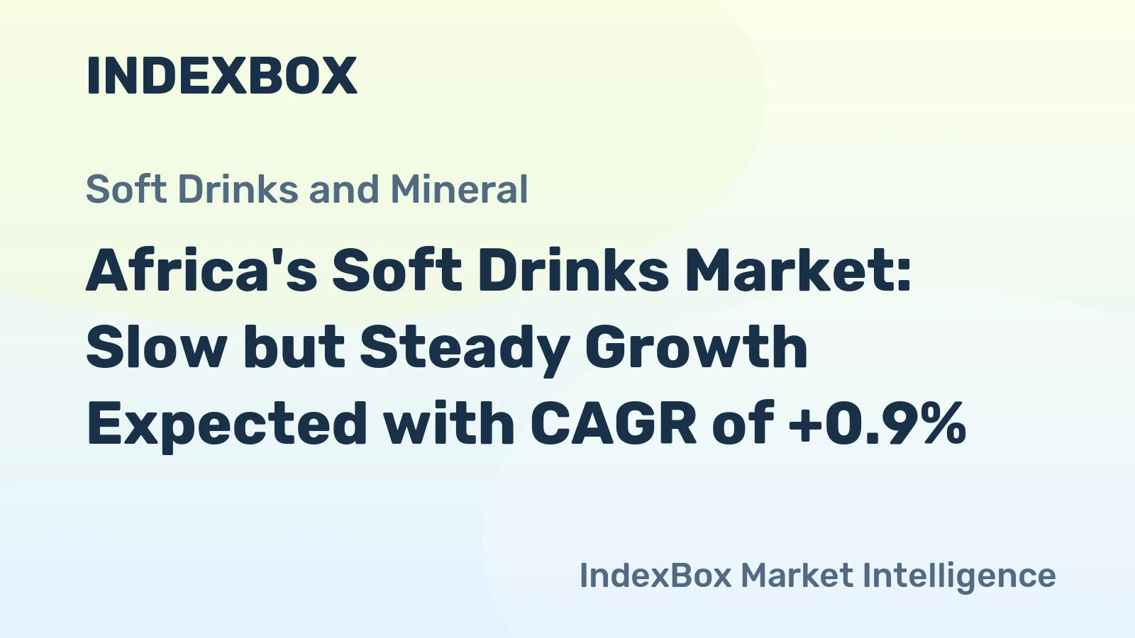 Africa's Soft Drinks Market: Slow but Steady Growth Expected with CAGR of +0.9%
