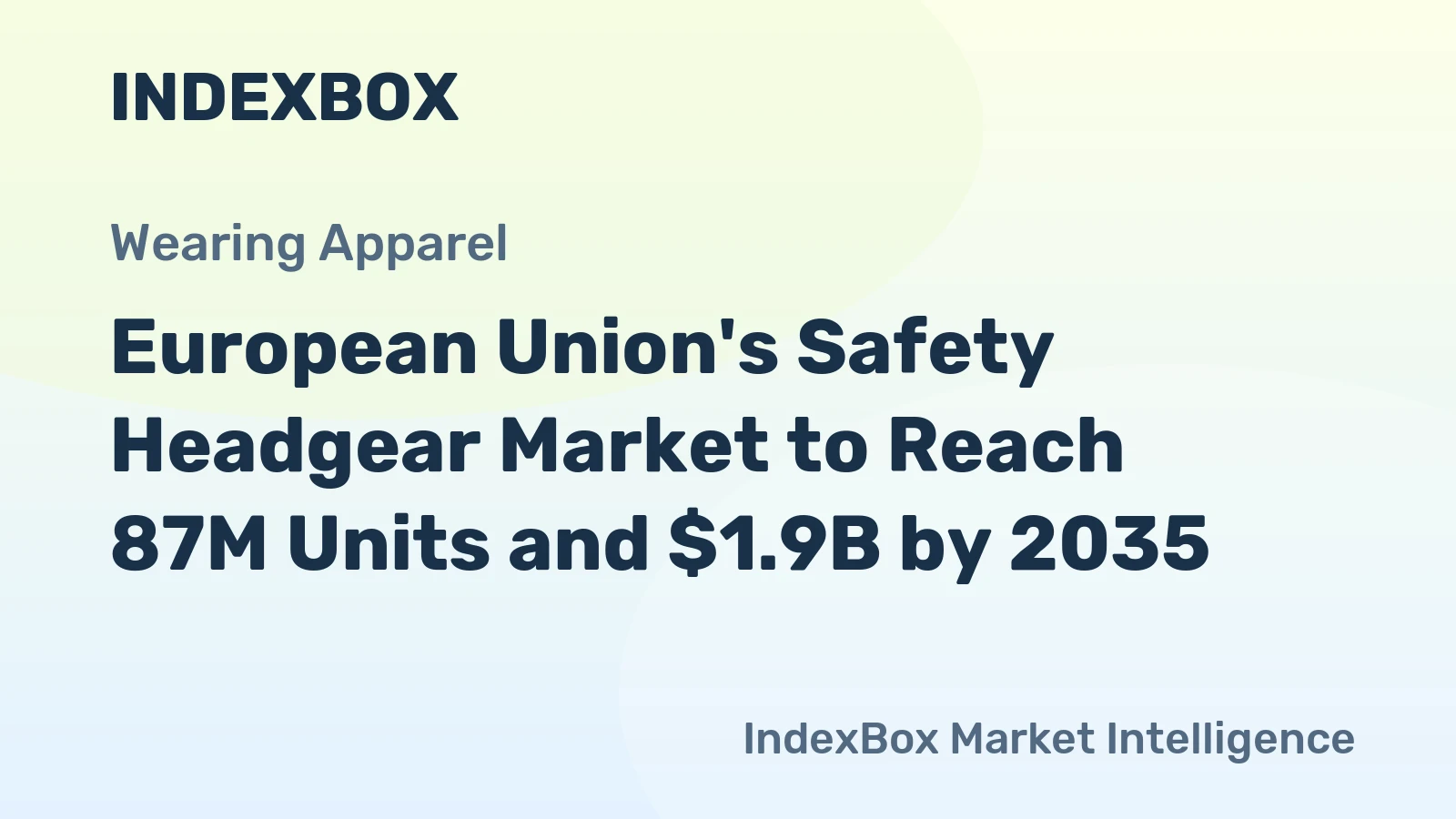 European Union's Safety Headgear Market to Reach 87M Units and $1.9B by 2035