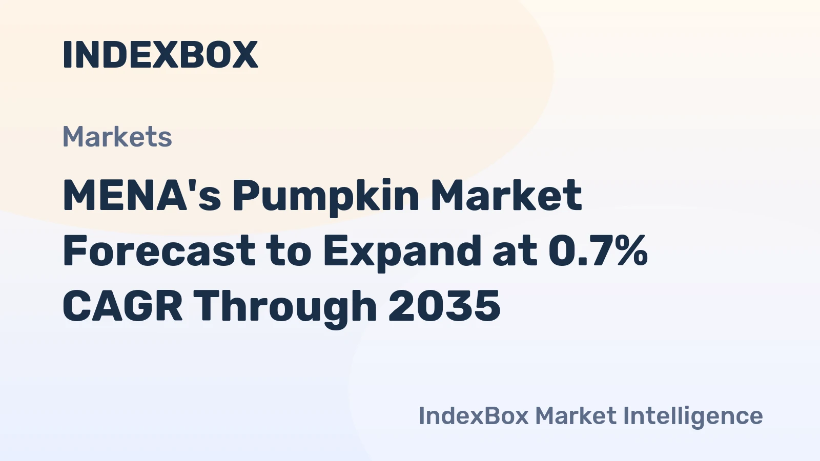 MENA's Pumpkin Market Forecast to Expand at 0.7% CAGR Through 2035