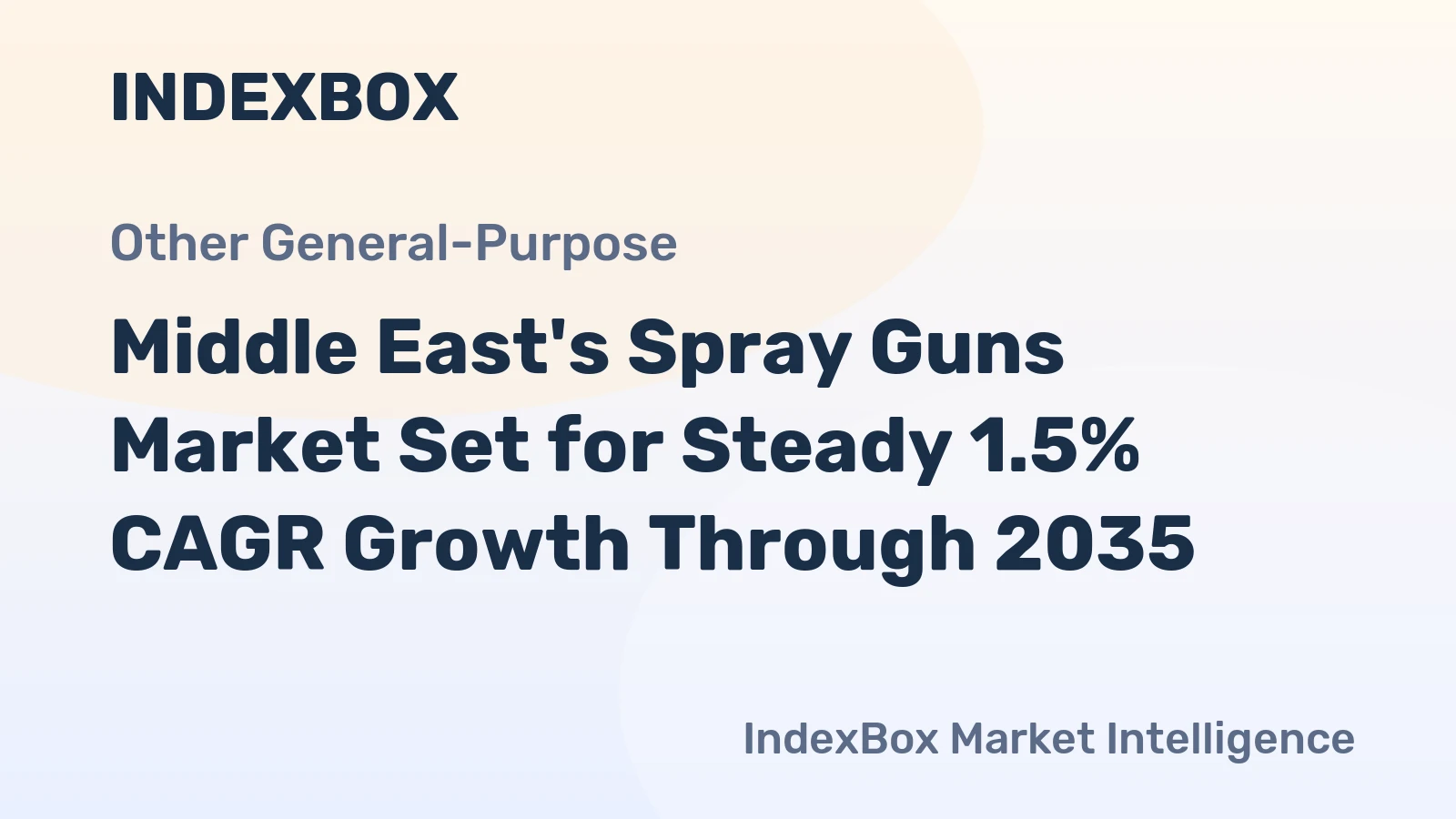 Middle East's Spray Guns Market Set for Steady 1.5% CAGR Growth Through 2035