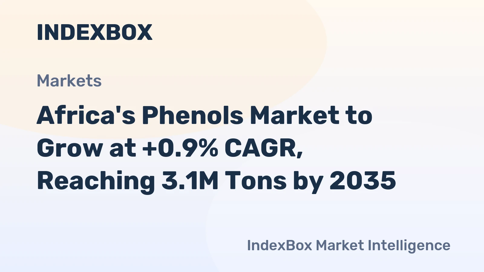 Africa's Phenols Market to Grow at +0.9% CAGR, Reaching 3.1M Tons by 2035