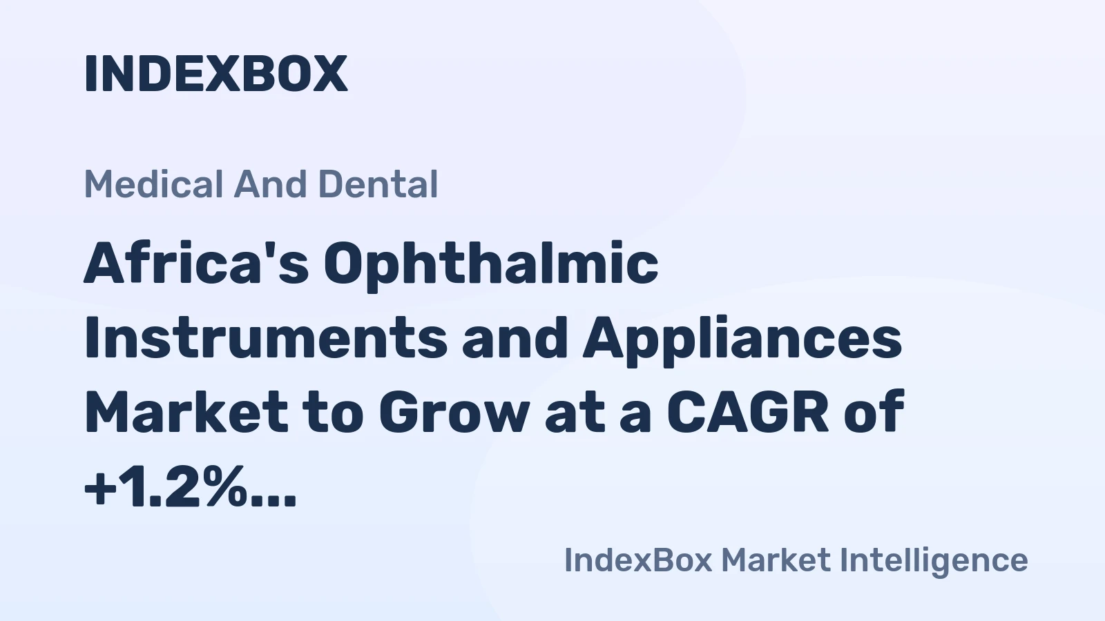 Africa's Ophthalmic Instruments and Appliances Market to Grow at a CAGR of +1.2% from 2024 to 2035