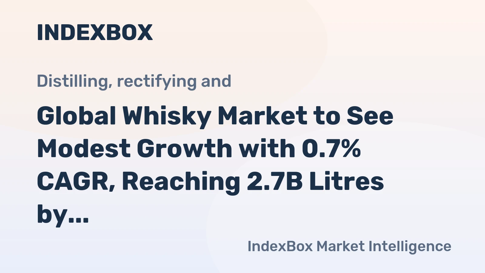 Global Whisky Market to See Modest Growth with 0.7% CAGR, Reaching 2.7B Litres by 2035