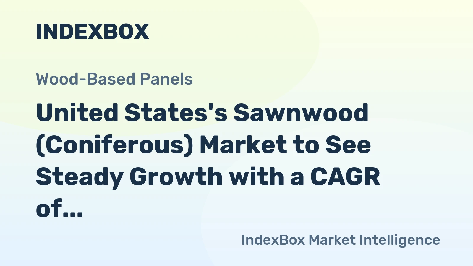 United States's Sawnwood (Coniferous) Market to See Steady Growth with a CAGR of +1.6%