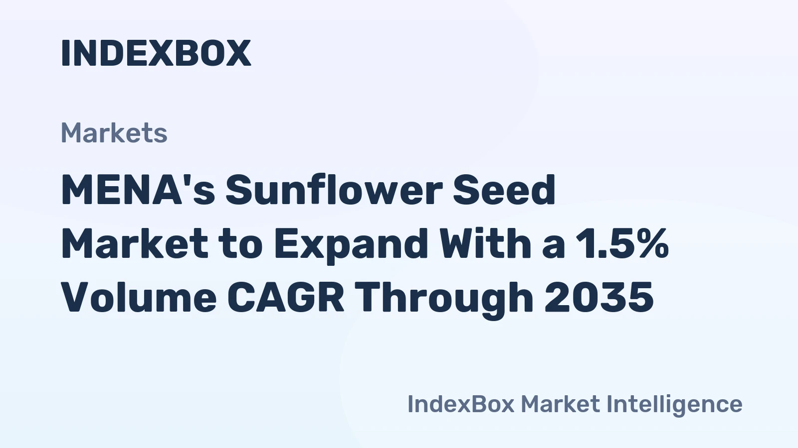 MENA's Sunflower Seed Market to Expand With a 1.5% Volume CAGR Through 2035
