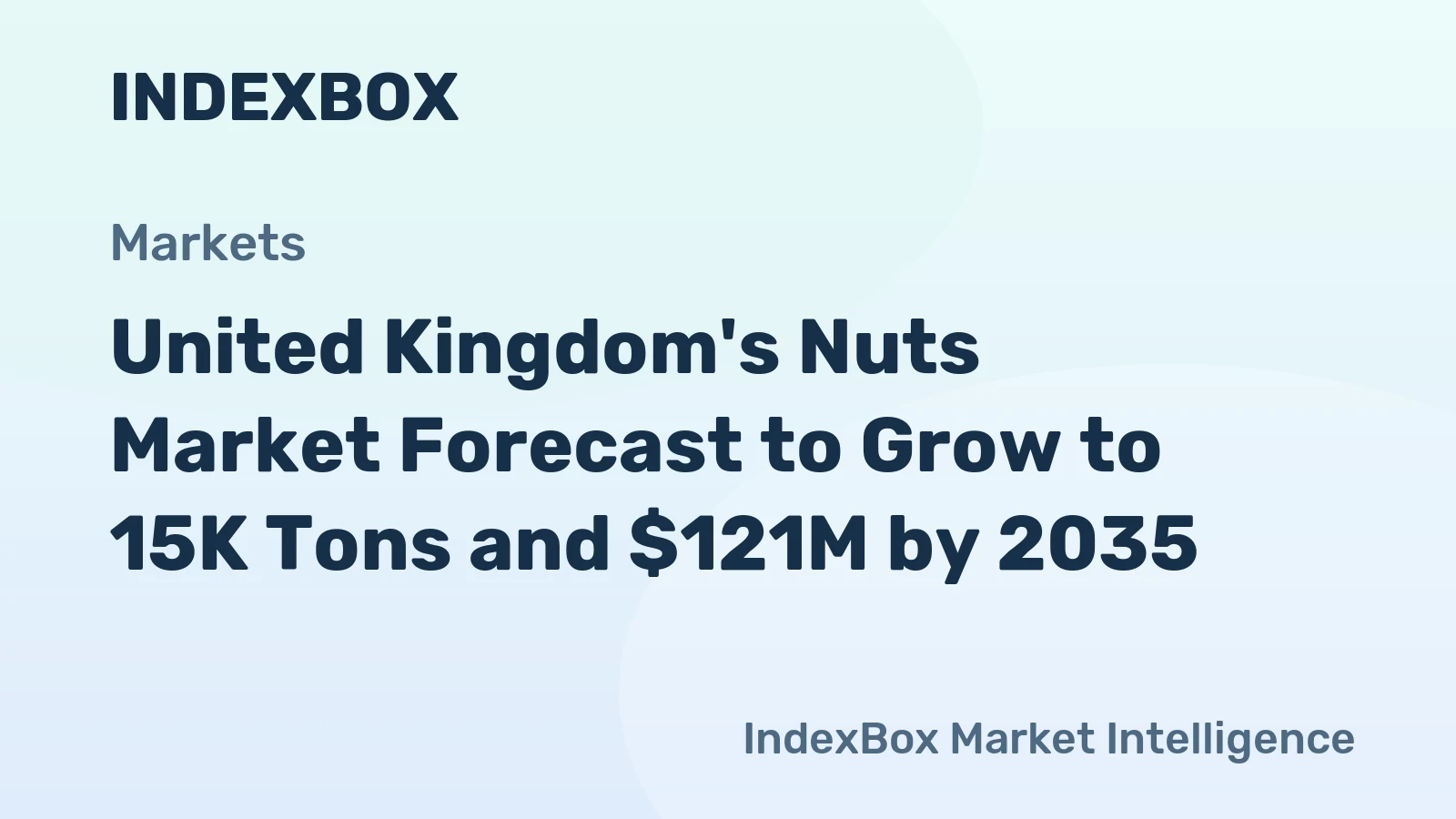 United Kingdom's Nuts Market Forecast to Grow to 15K Tons and $121M by 2035