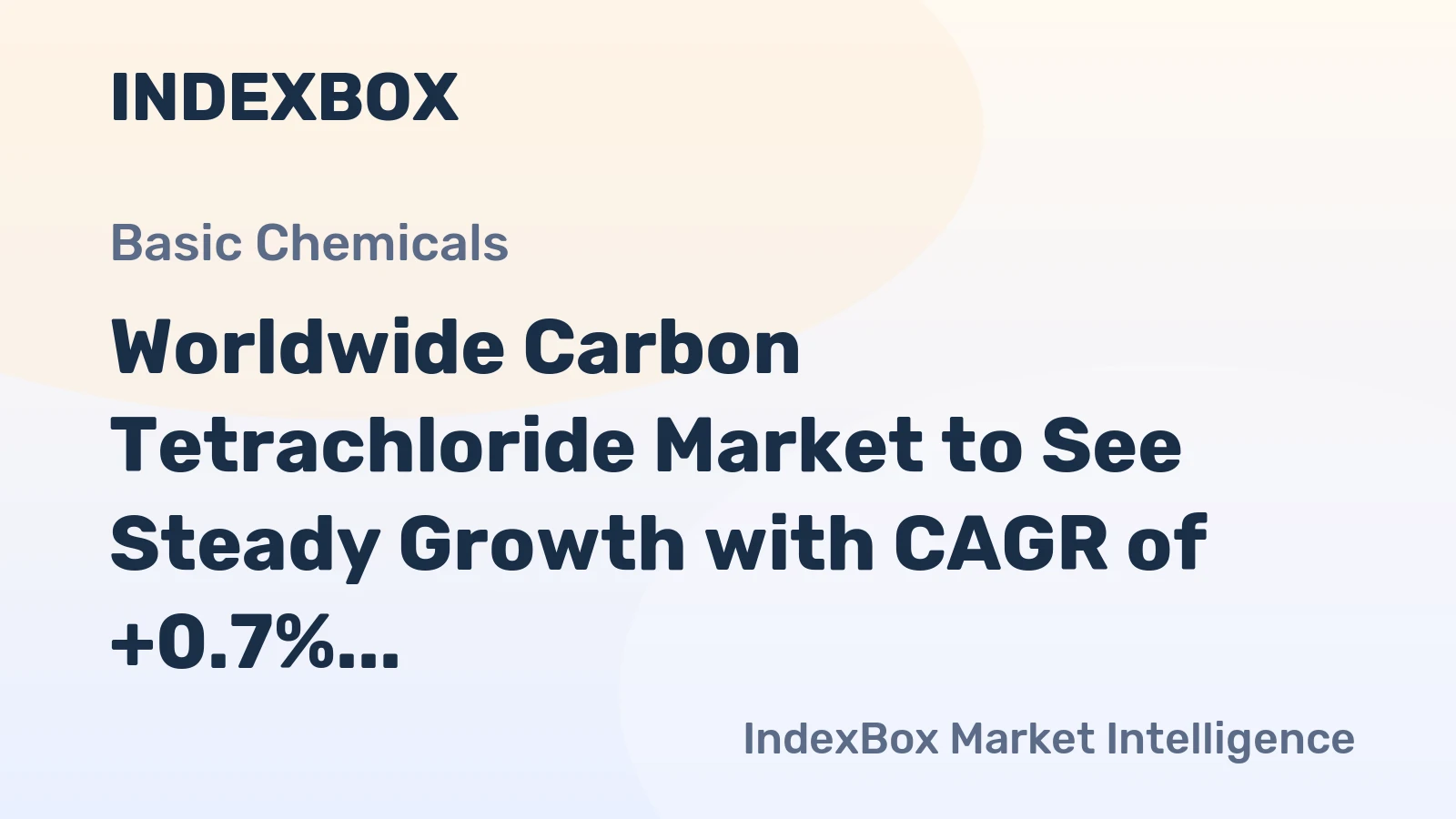 Worldwide Carbon Tetrachloride Market to See Steady Growth with CAGR of +0.7% from 2024-2035, Reaching $2B in Value by 2035