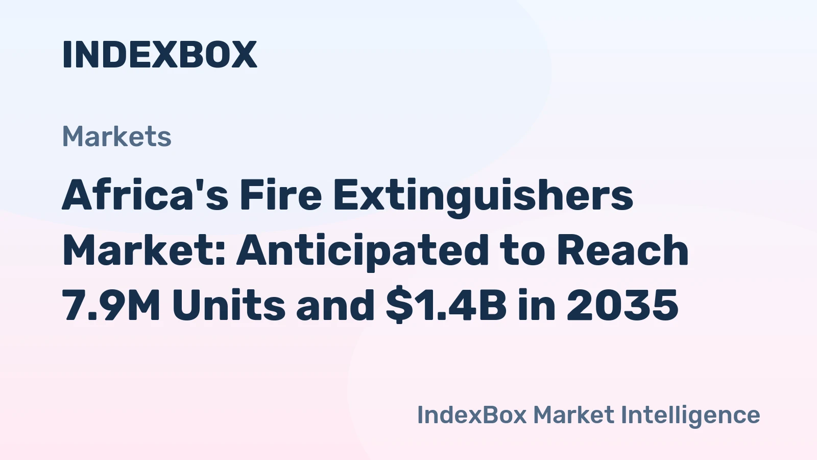 Africa's Fire Extinguishers Market: Anticipated to Reach 7.9M Units and $1.4B in 2035