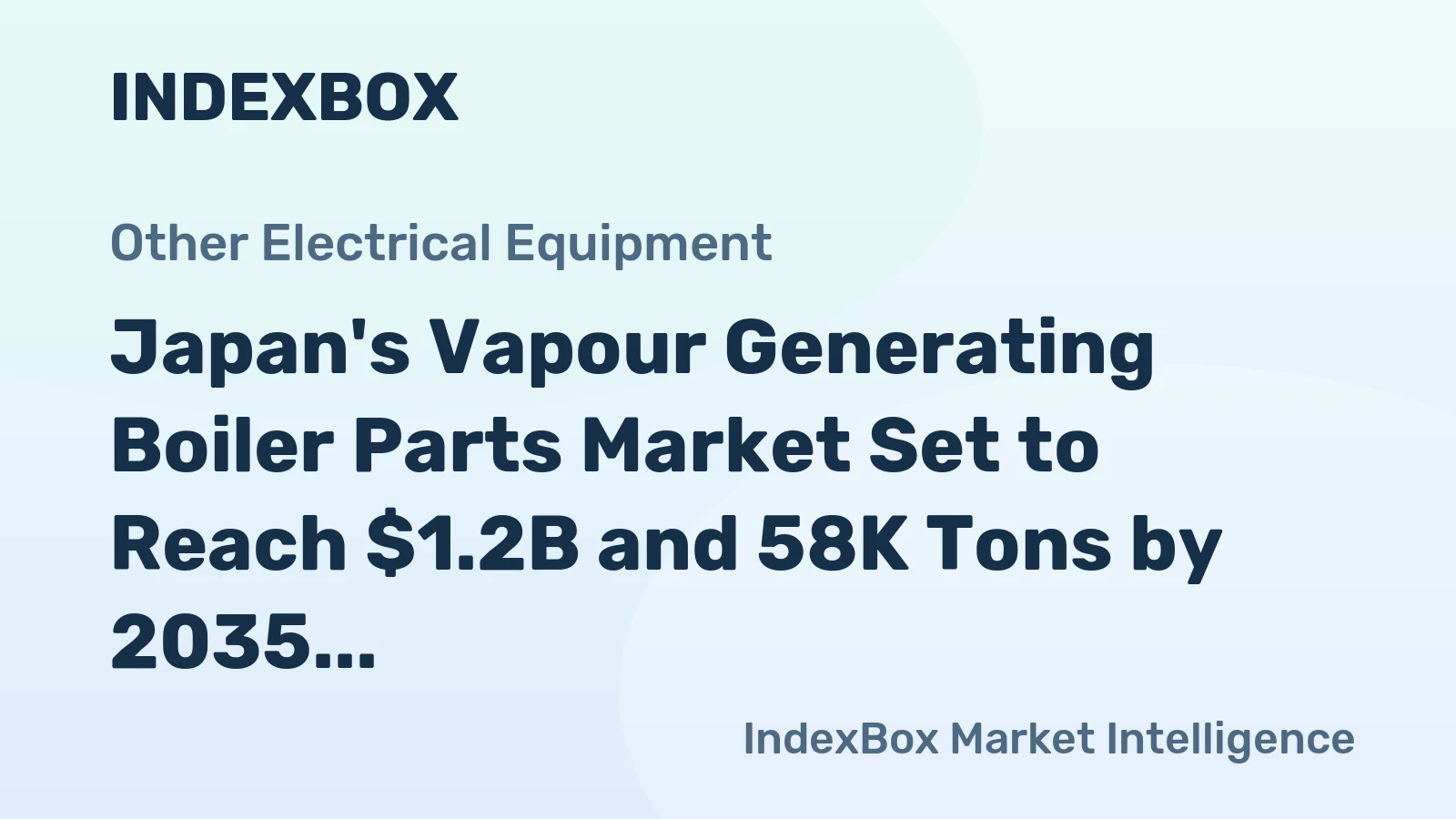 Japan's Vapour Generating Boiler Parts Market Set to Reach $1.2B and 58K Tons by 2035