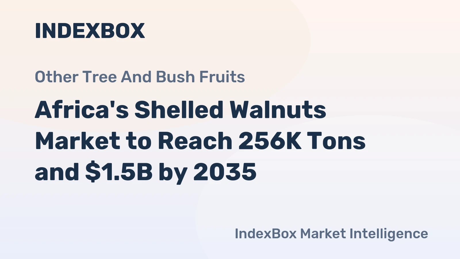Africa's Shelled Walnuts Market to Reach 256K Tons and $1.5B by 2035