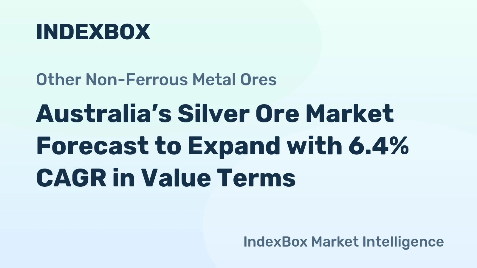 Australia’s Silver Ore Market Forecast to Expand with 6.4% CAGR in Value Terms