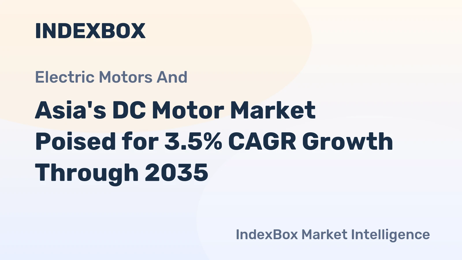 Asia's DC Motor Market Poised for 3.5% CAGR Growth Through 2035
