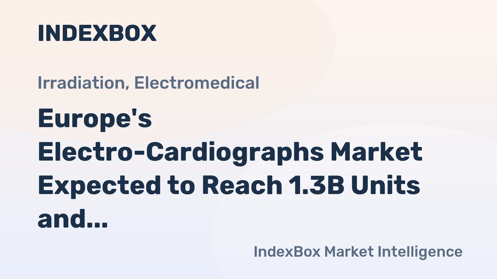 Europe's Electro-Cardiographs Market Expected to Reach 1.3B Units and $350.8B by 2035