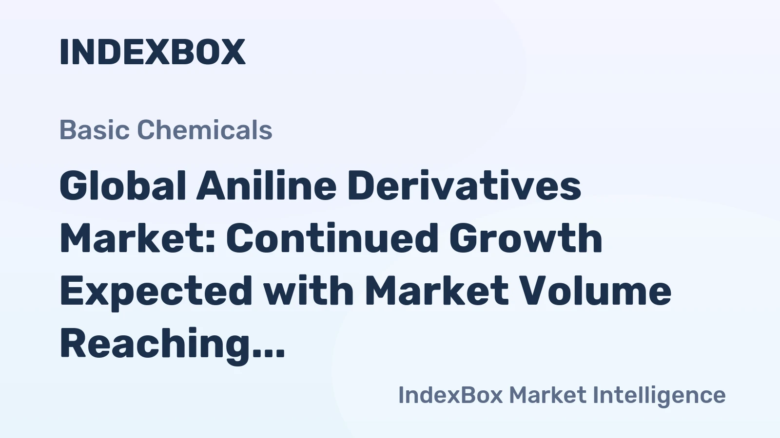 Global Aniline Derivatives Market: Continued Growth Expected with Market Volume Reaching 504K Tons and Market Value Reaching $2.3B by 2035