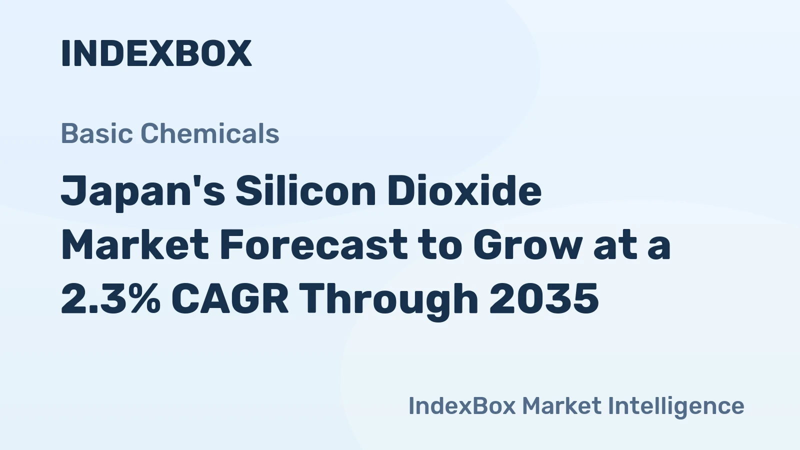 Japan's Silicon Dioxide Market Forecast to Grow at a 2.3% CAGR Through 2035