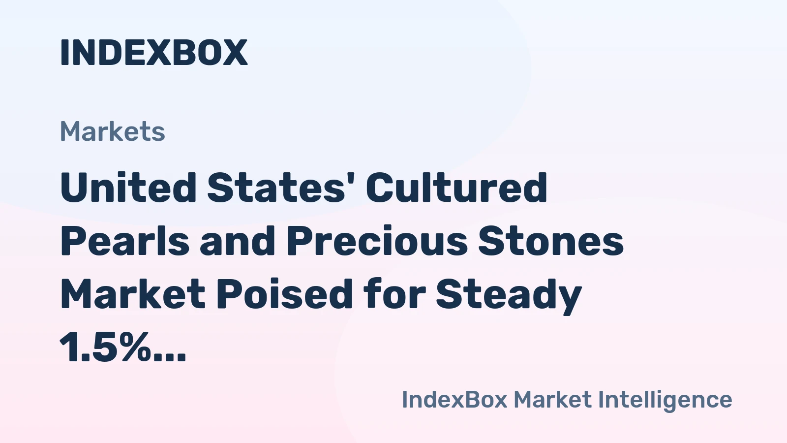 United States' Cultured Pearls and Precious Stones Market Poised for Steady 1.5% CAGR Growth Through 2035