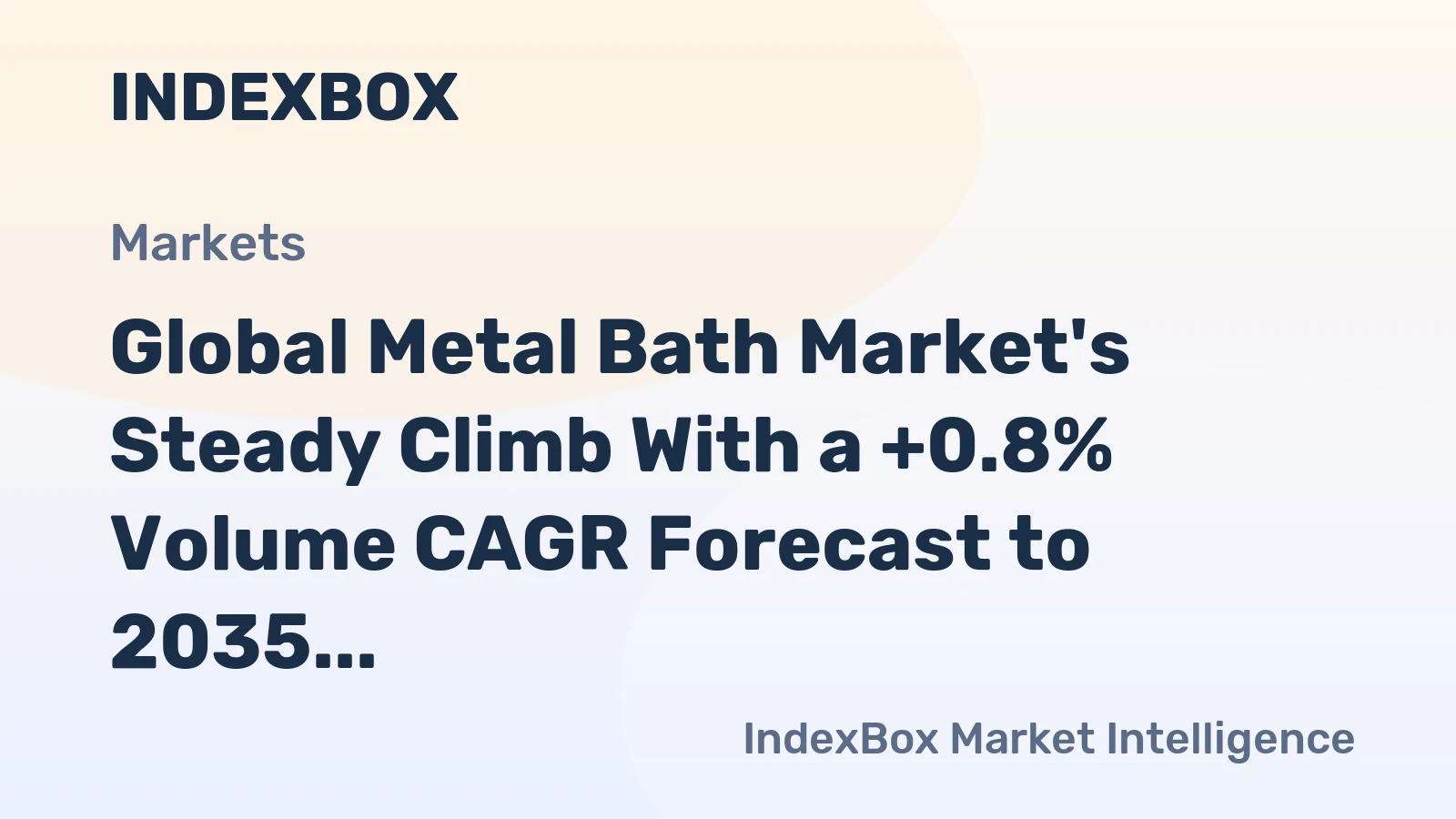 Global Metal Bath Market's Steady Climb With a +0.8% Volume CAGR Forecast to 2035