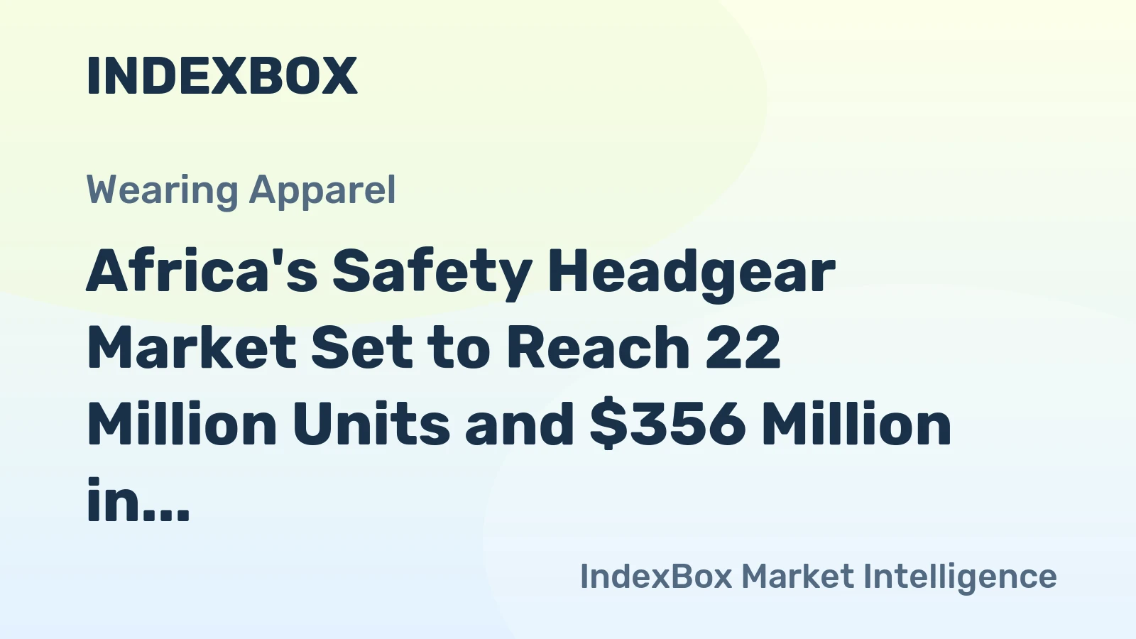 Africa's Safety Headgear Market Set to Reach 22 Million Units and $356 Million in Value