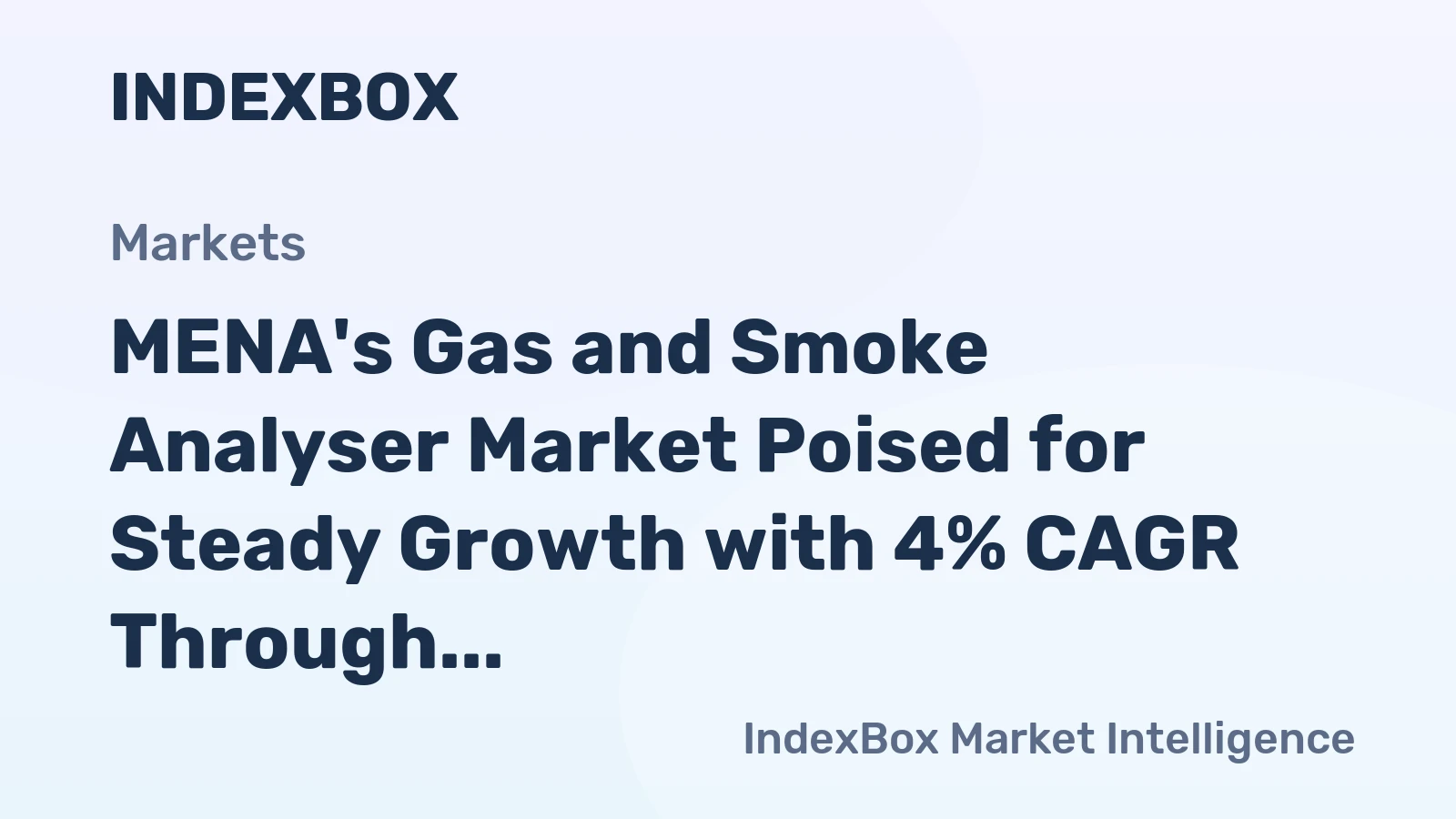 MENA's Gas and Smoke Analyser Market Poised for Steady Growth with 4% CAGR Through 2035