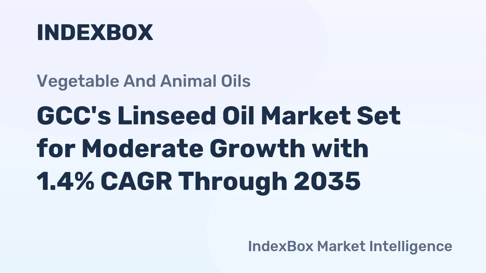 GCC's Linseed Oil Market Set for Moderate Growth with 1.4% CAGR Through 2035