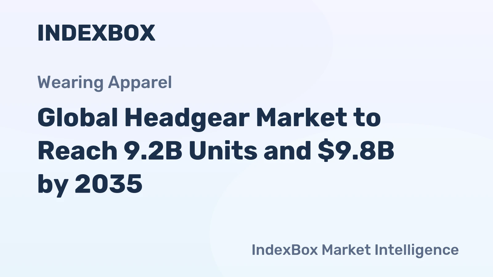 Global Headgear Market to Reach 9.2B Units and $9.8B by 2035