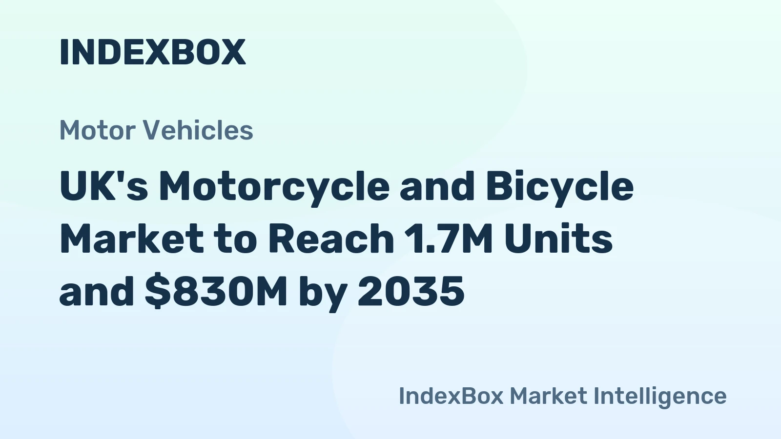 UK's Motorcycle and Bicycle Market to Reach 1.7M Units and $830M by 2035