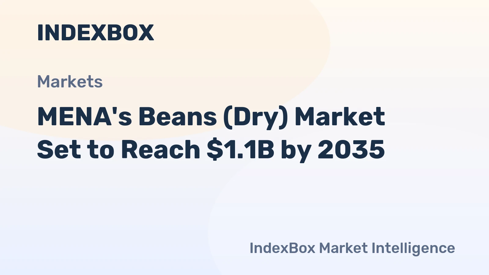 MENA's Beans (Dry) Market Set to Reach $1.1B by 2035