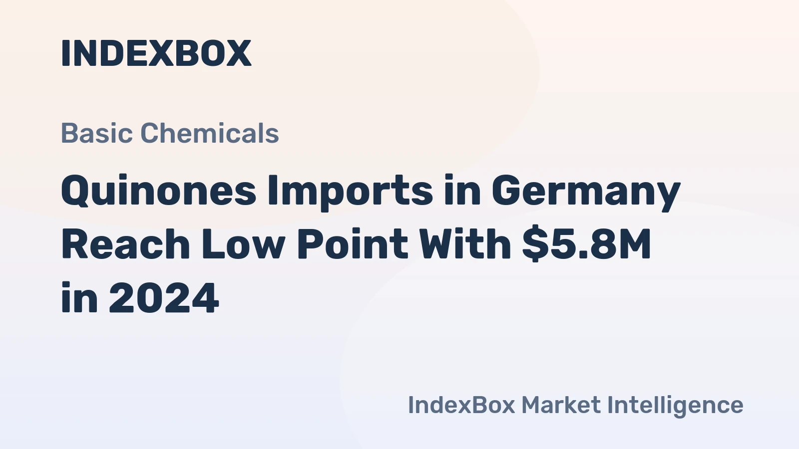 Quinones Imports in Germany Reach Low Point With $5.8M in 2024