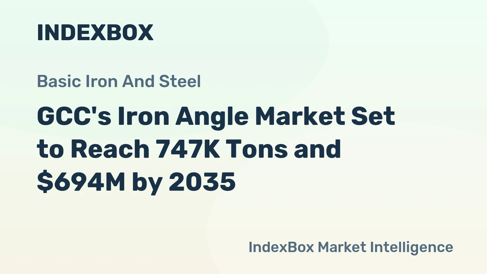 GCC's Iron Angle Market Set to Reach 747K Tons and $694M by 2035