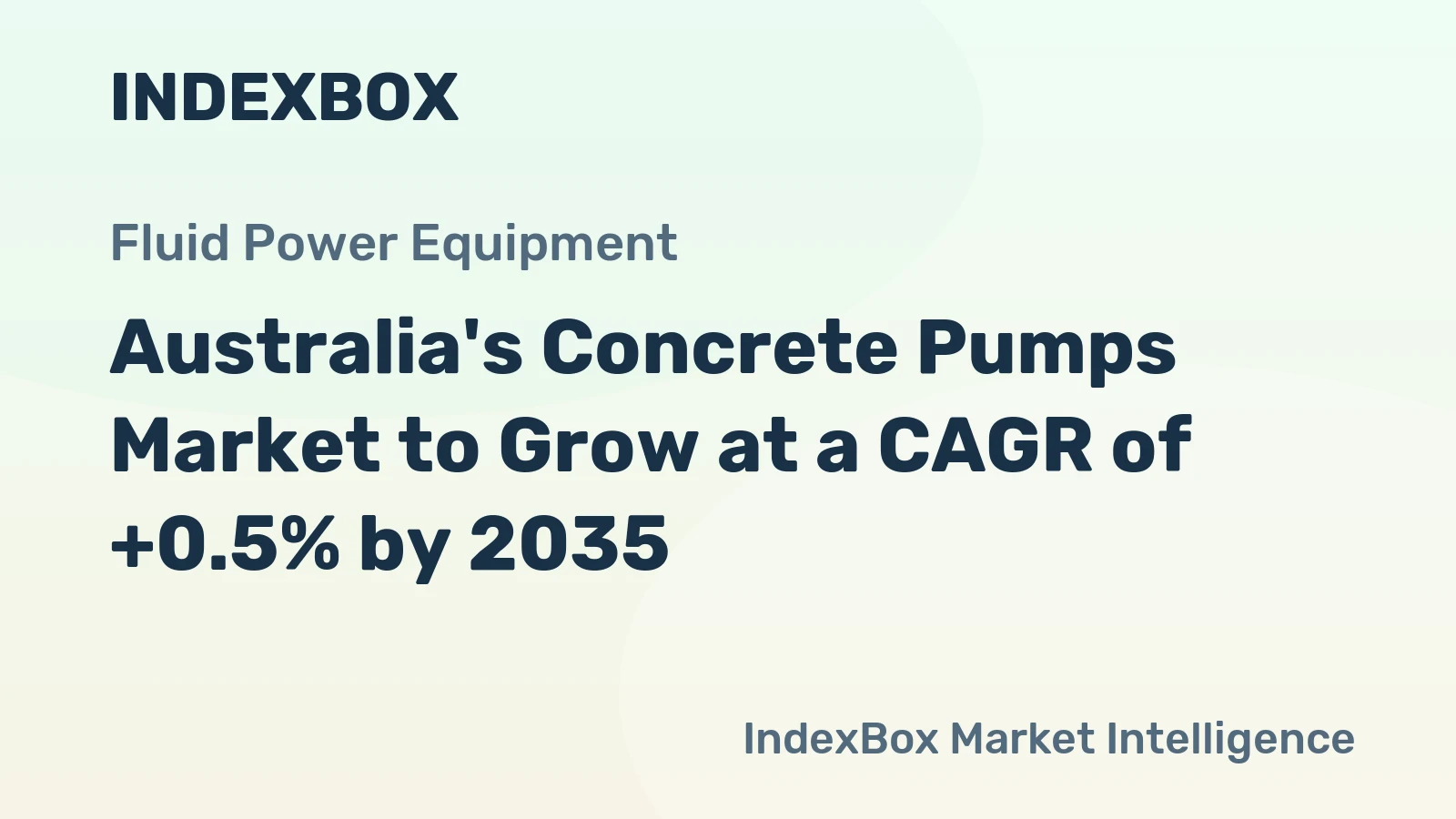 Australia's Concrete Pumps Market to Grow at a CAGR of +0.5% by 2035