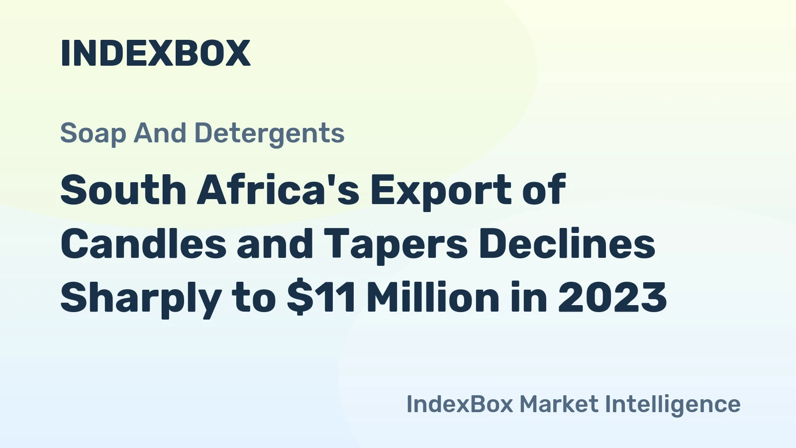 South Africa's Export of Candles and Tapers Declines Sharply to $11 Million in 2023